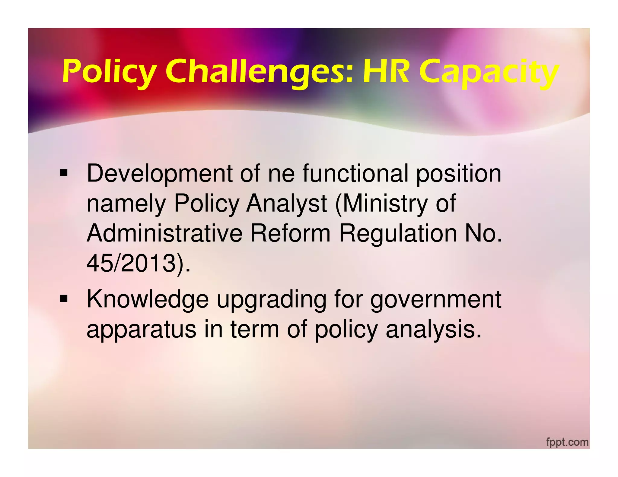 Changing Organization & Challenges of Policy System in Indonesia | PDF ...