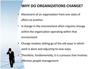 Changing org structure | PPTX