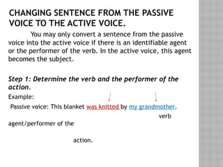 CHANGING PASSIVE VOICE TO ACTIVE VOICE.pptx
