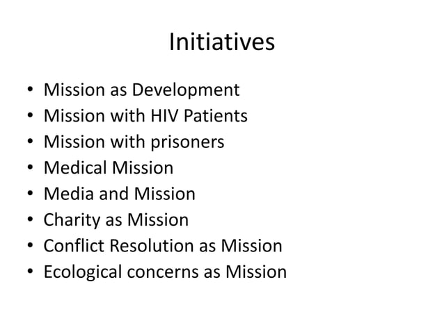 Changing patterns and models of missions | PPT