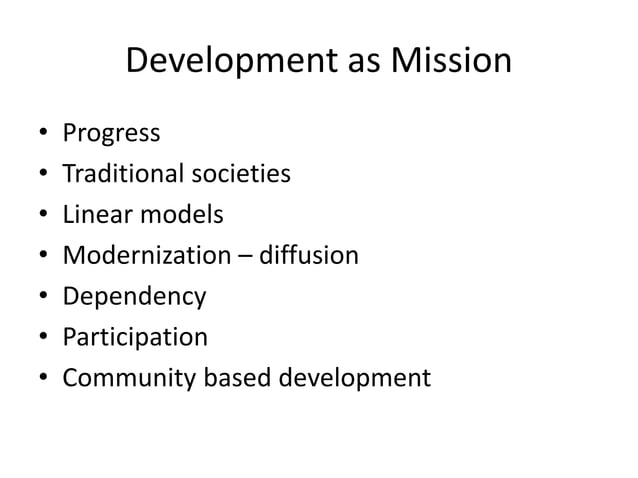 Changing patterns and models of missions | PPT