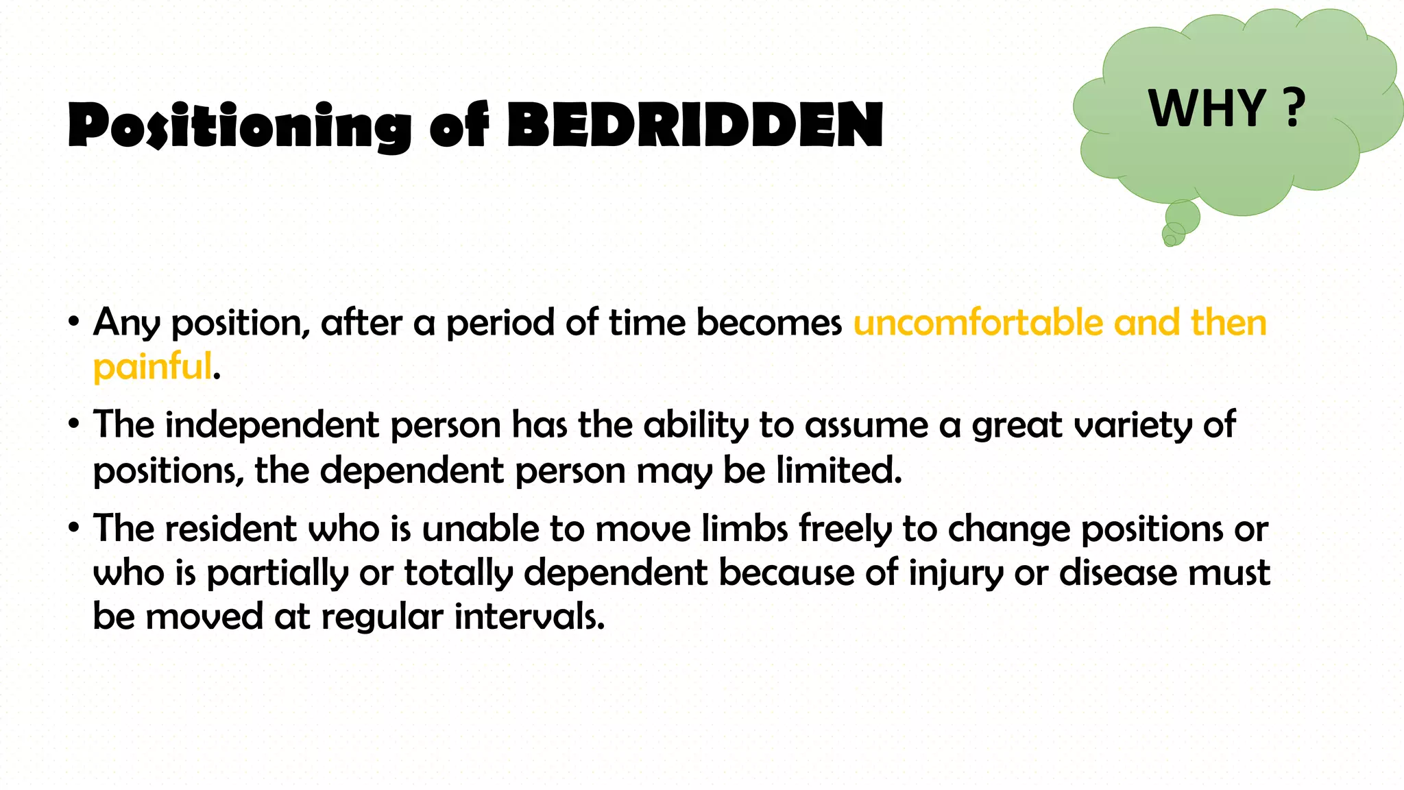 Changing positions and giving exercises for bed ridden.pdf