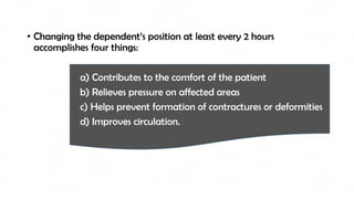 Changing positions and giving exercises for bed ridden.pdf