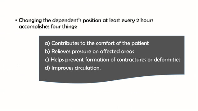 Changing positions and giving exercises for bed ridden.pdf