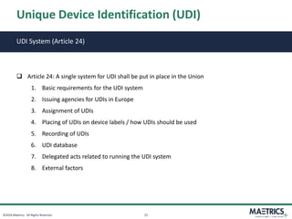 Changing medical device regulations in Europe and the U.S. | PPTX