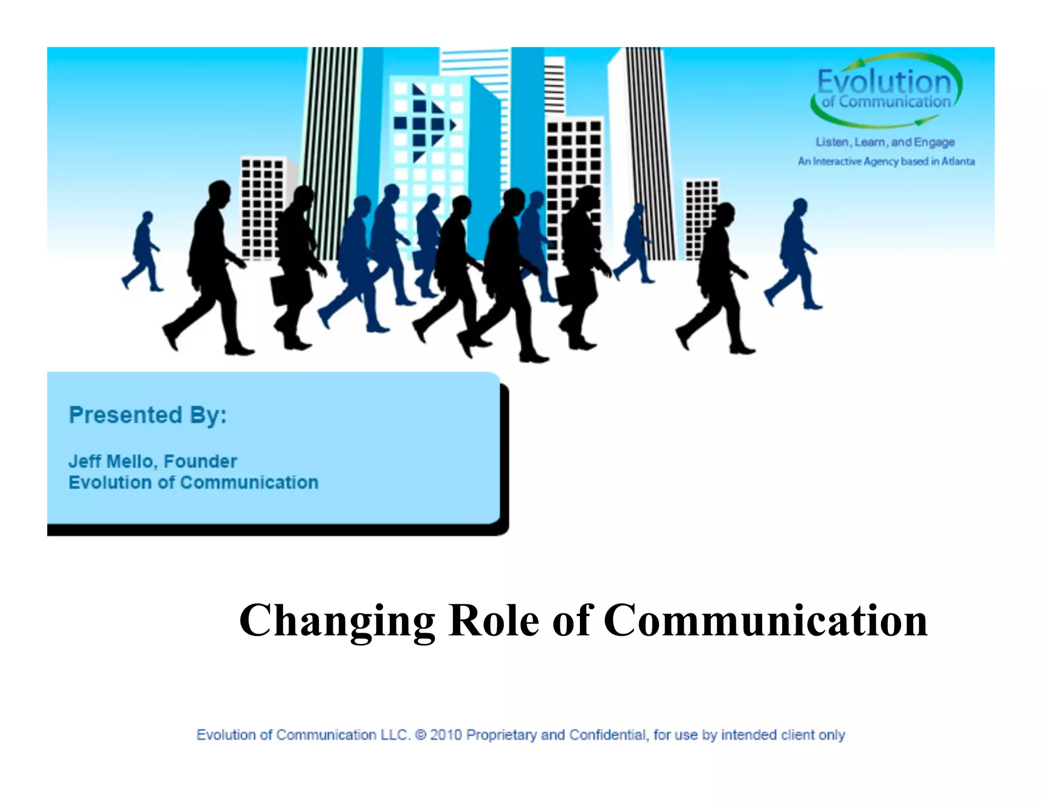 Changing role of communication | PDF