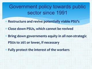 Changing role of public sector | PPTX
