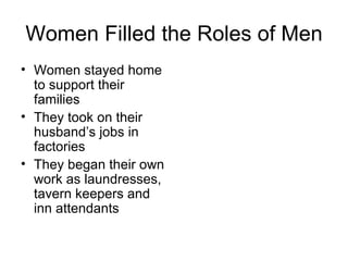 Changing roles for women at home | PPT