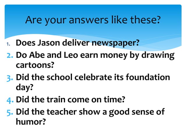 Changing statement into question | PPTX