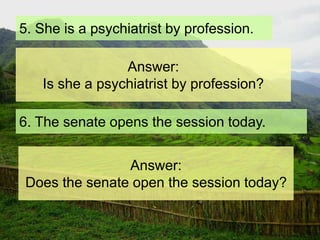 Changing statements to questions | PPT