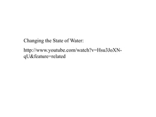 Changing state of water | PPT