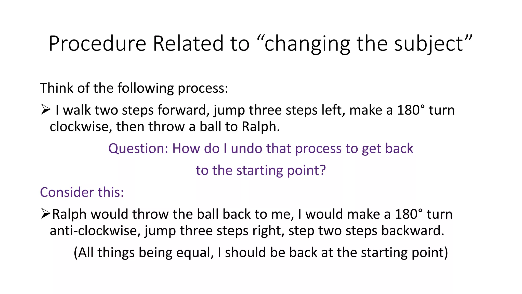 Changing the subject of a formula (Simple Formulae) | PPTX