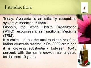 Changing trends in Ayurveda pharma industry | PPT