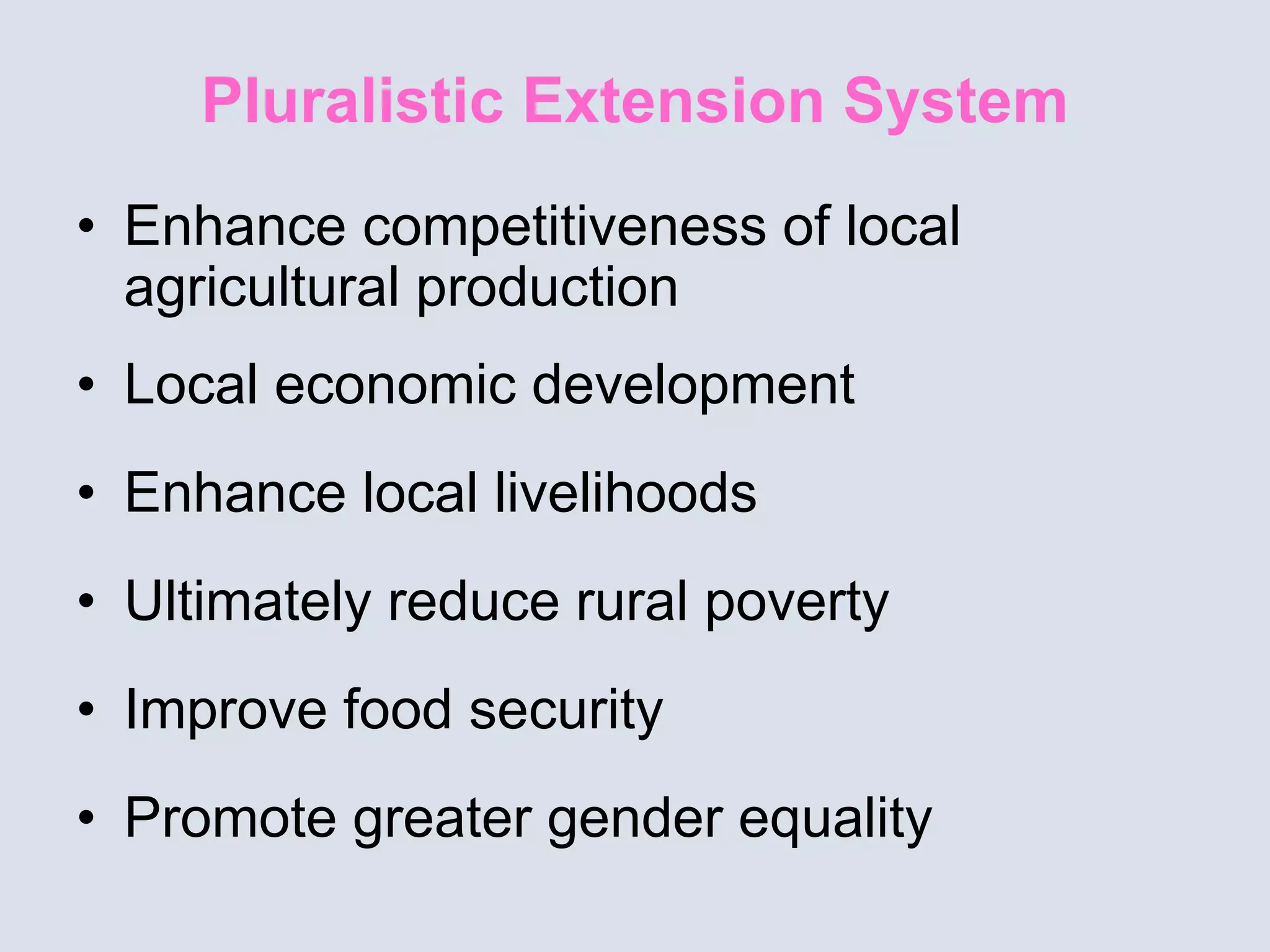 CHANGING TRENDS OF AGRICULTURAL EXTENSION | PPTX