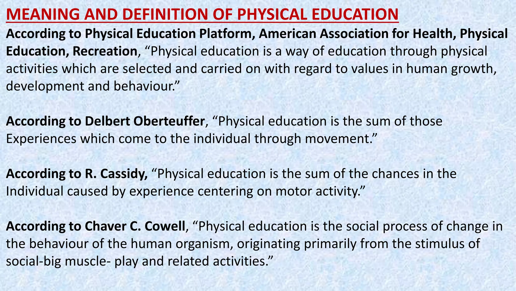 Changing trends and career in physical education class XI UNIT 1 PPT | PPTX