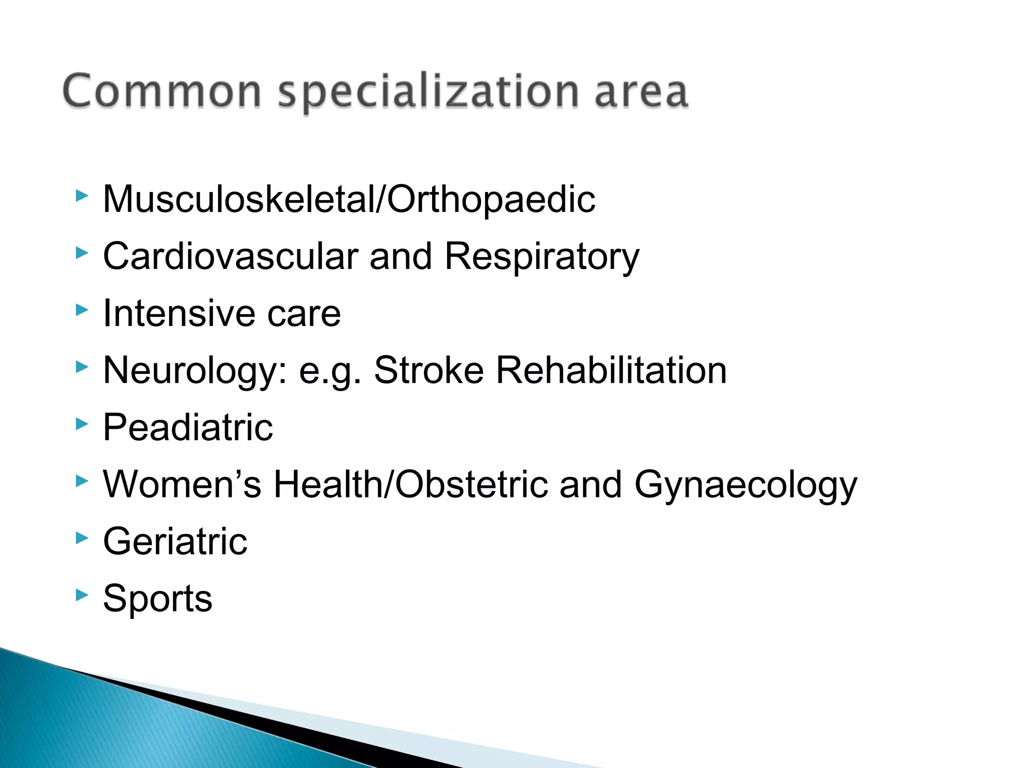 Changing trends in physiotherapy | PPT