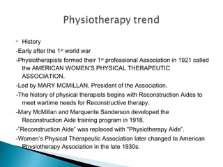 Changing trends in physiotherapy | PPT