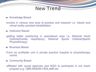 Changing trends in physiotherapy | POT