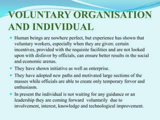 Changing trends of voluntary organisation | PPTX