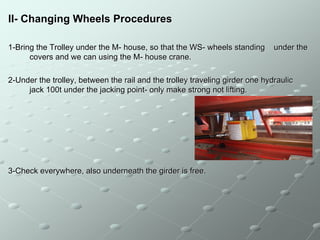 Changing trolley wheels for MOT Cranes | PDF