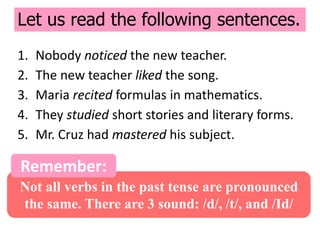 Changing Verb Tenses PAST TENSE.pptx