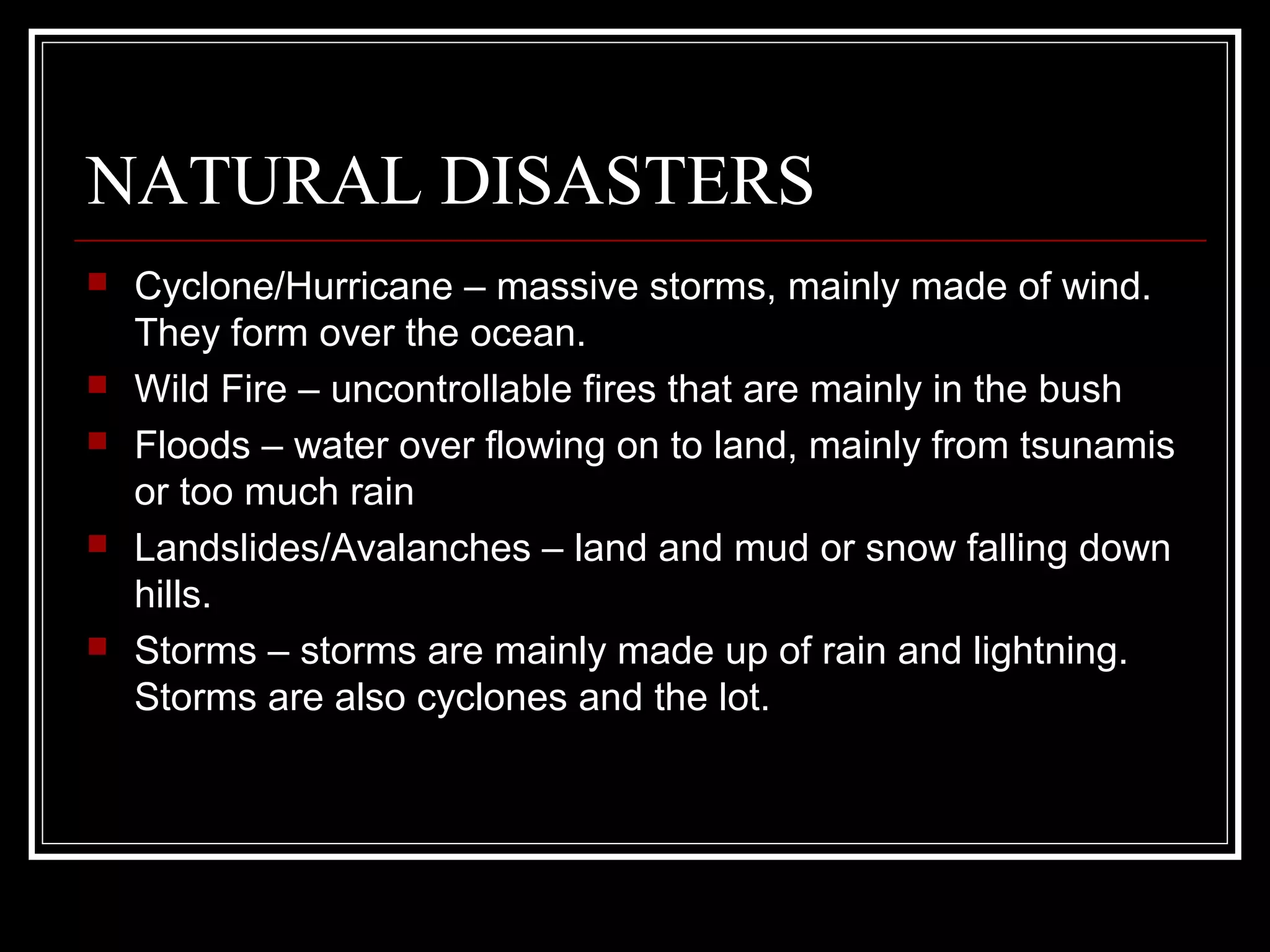 Changing weather patterns | PPT