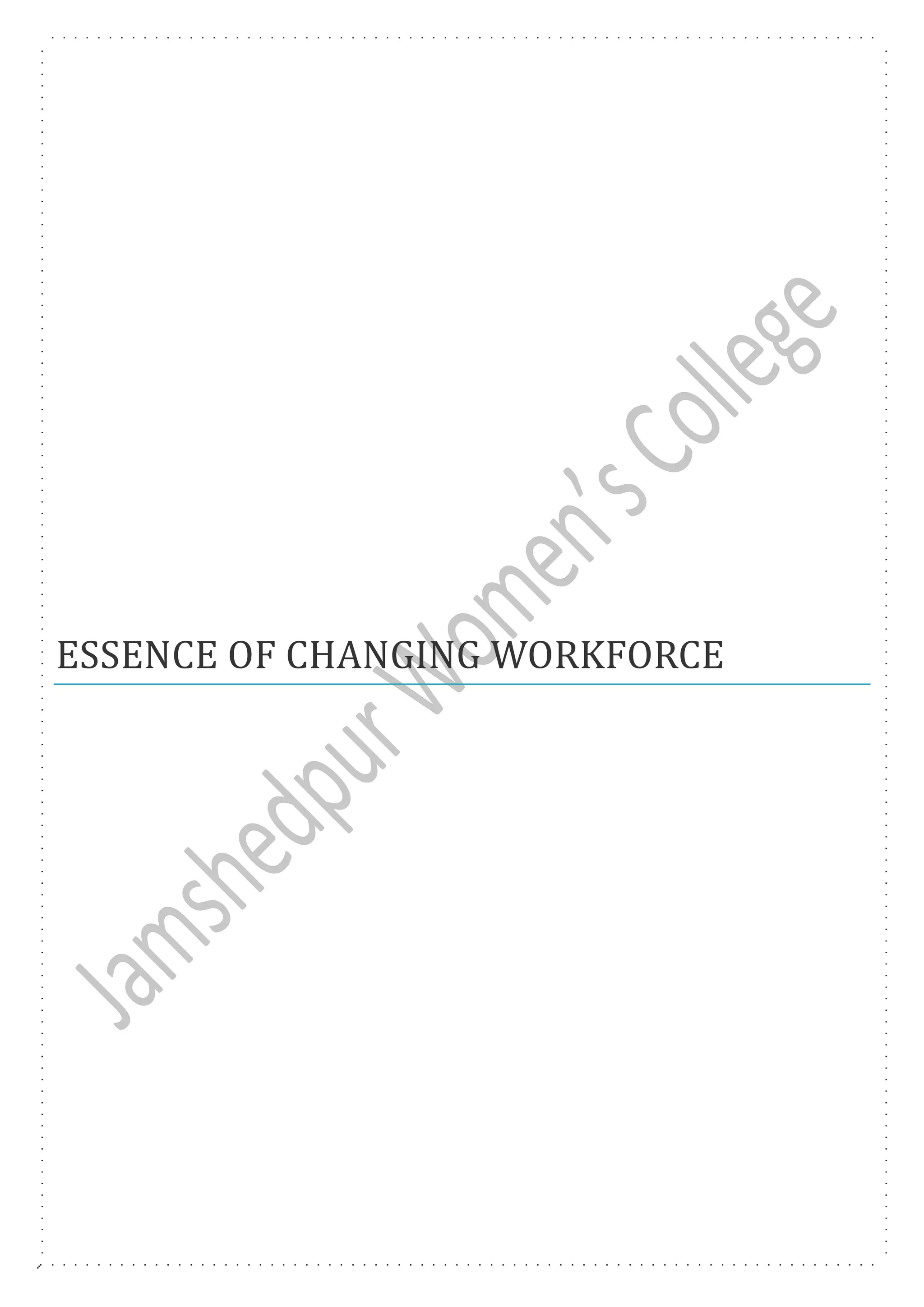 Changing workforce | DOCX