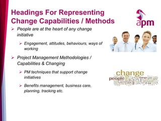 Changing your ways, APM Enabling Change SIG, 17th November 2015 | PPT