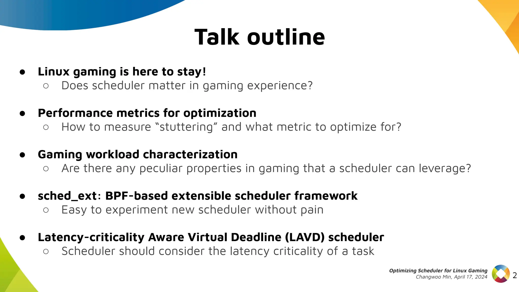 Optimizing Scheduler For Linux Gamingpdf Operating Systems Computer Software And Applications