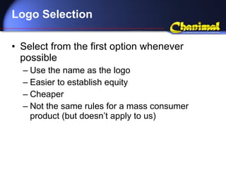 Chanimal Naming Logo Guidelines | PPT