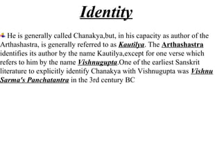 Chankaya; The Management Guru | PPT