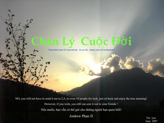 Chan ly cuoc doi | PPT