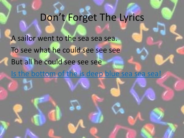 dont forget the lyrics. | PPTX | Music | Entertainment