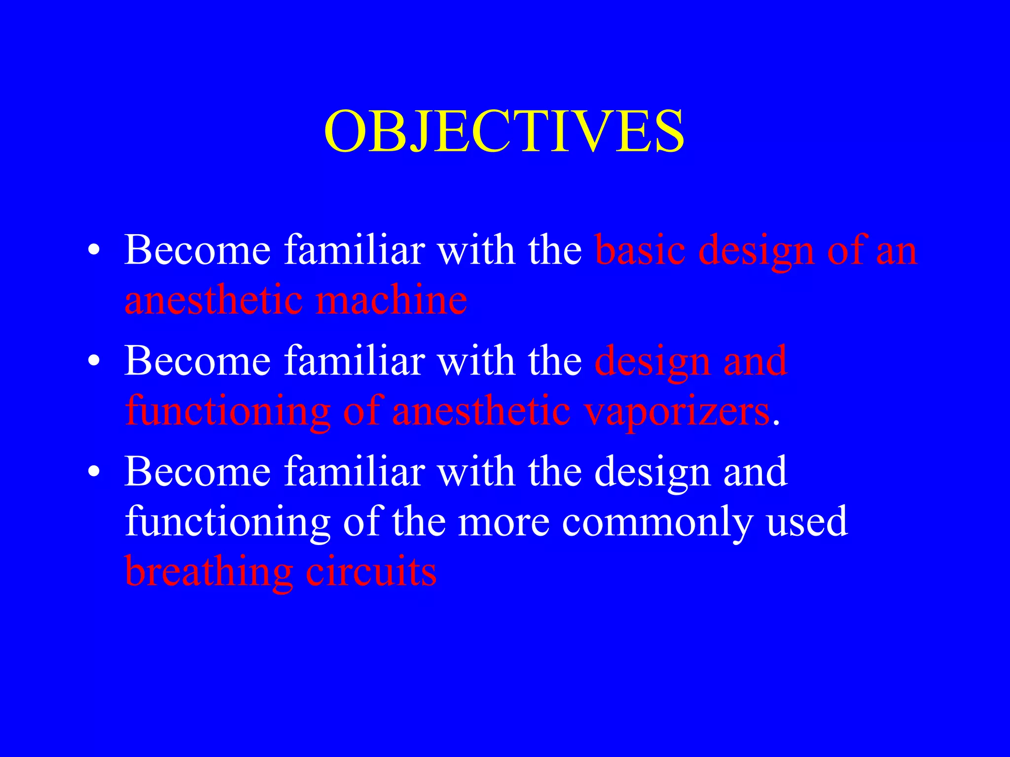 Anesthesia Machine | PPT