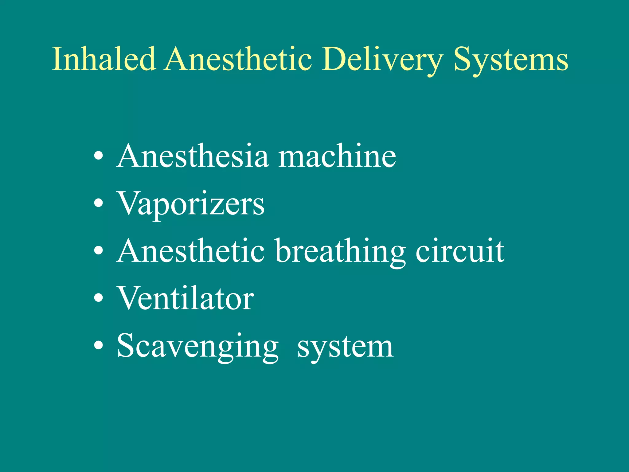 Anesthesia Machine | PPT
