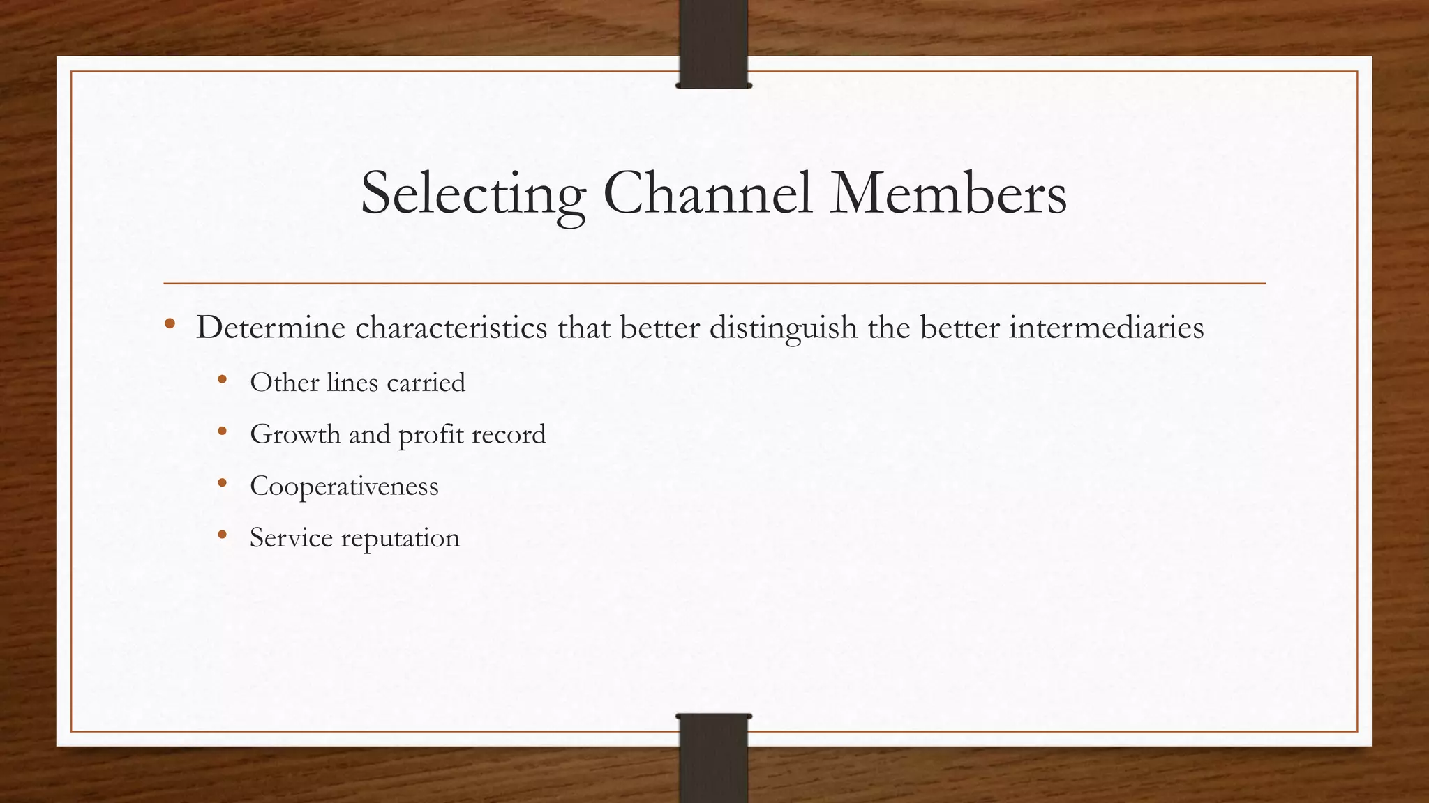 Channel Management Decisions | PPTX