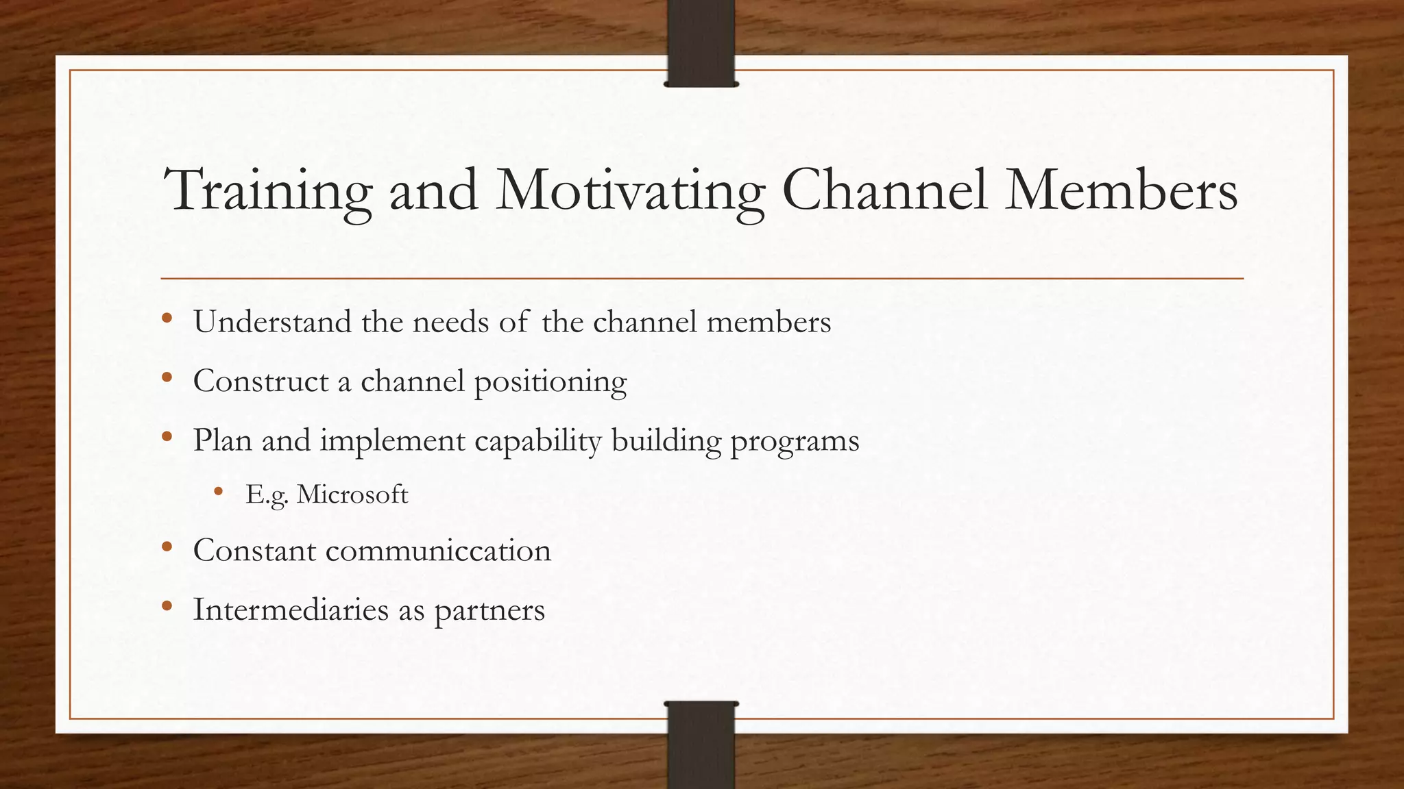 Channel Management Decisions | PPTX