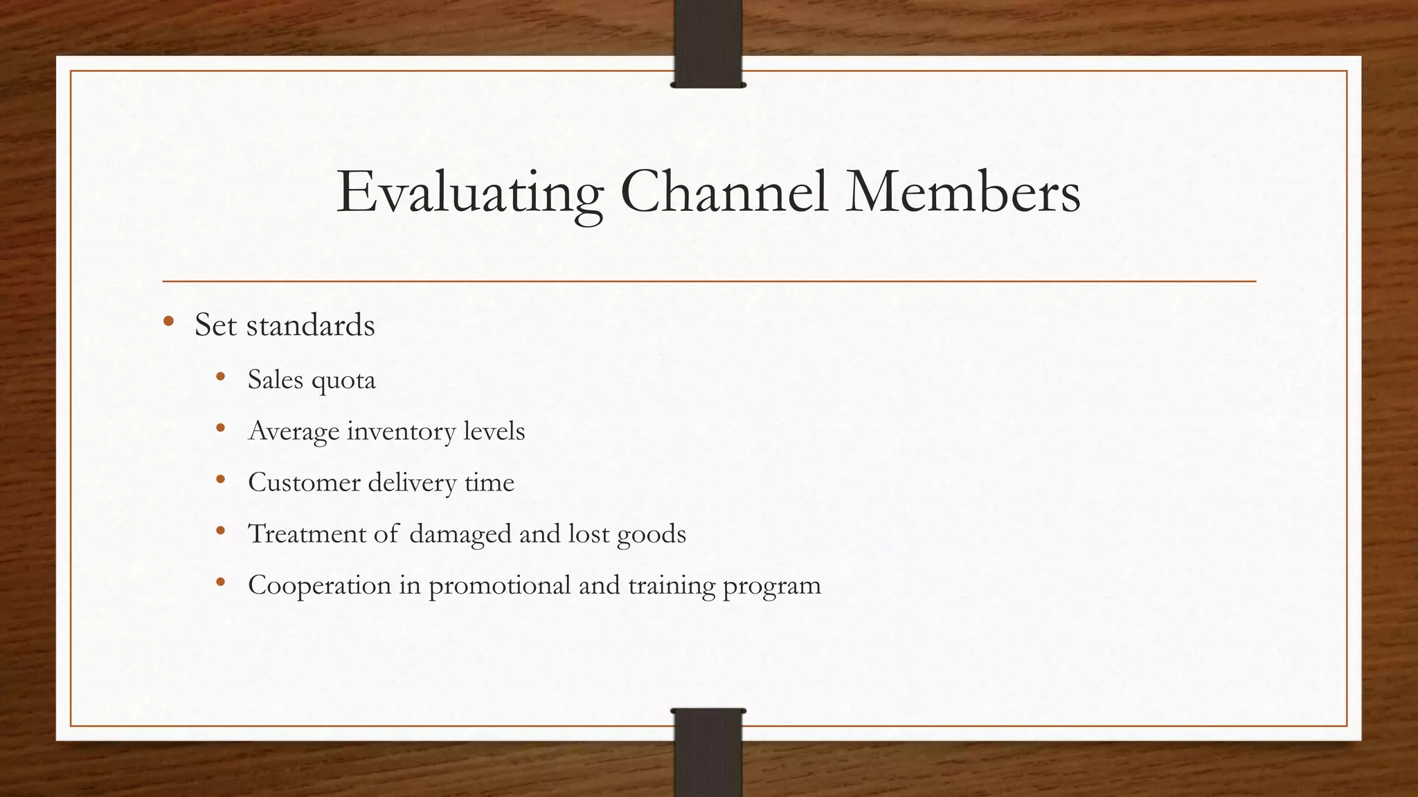 Channel Management Decisions | PPTX