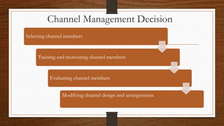 Channel Management Decisions | PPTX
