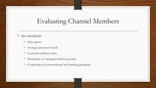 Channel Management Decisions | PPTX