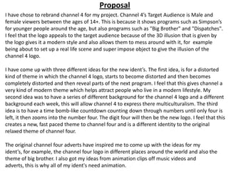 Channel 4 Ident proposal | PPT
