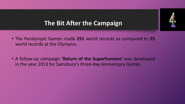 Channel 4s ‘meet the superhumans campaign' | PPT