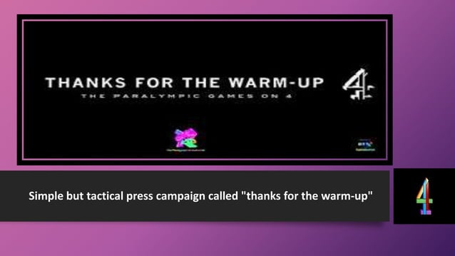 Channel 4s ‘meet the superhumans campaign' | PPT