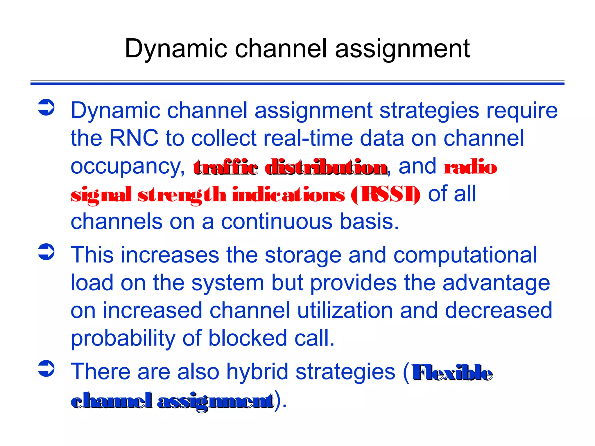Channel assignment strategies | PPT