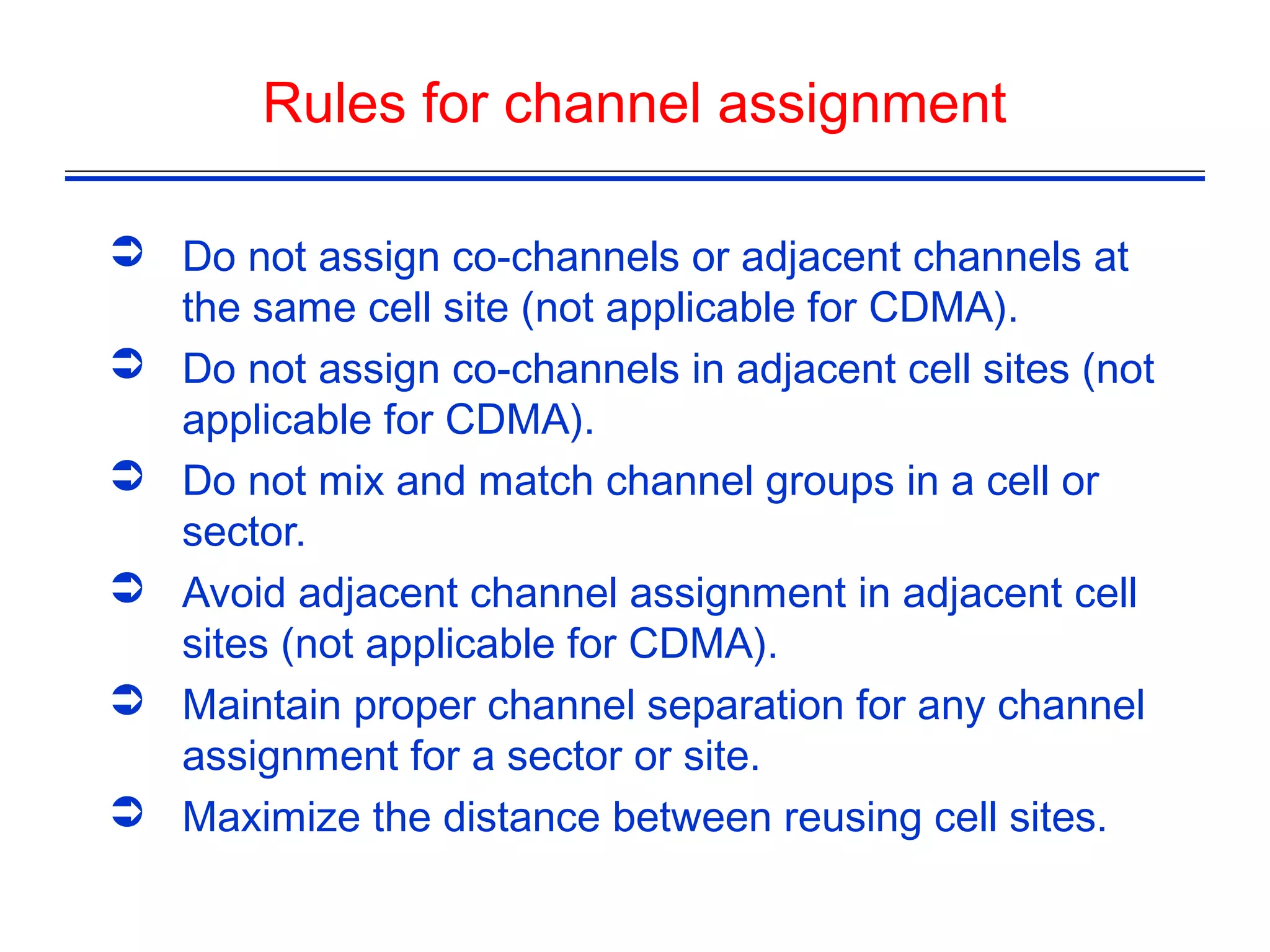 Channel assignment strategies | PPT