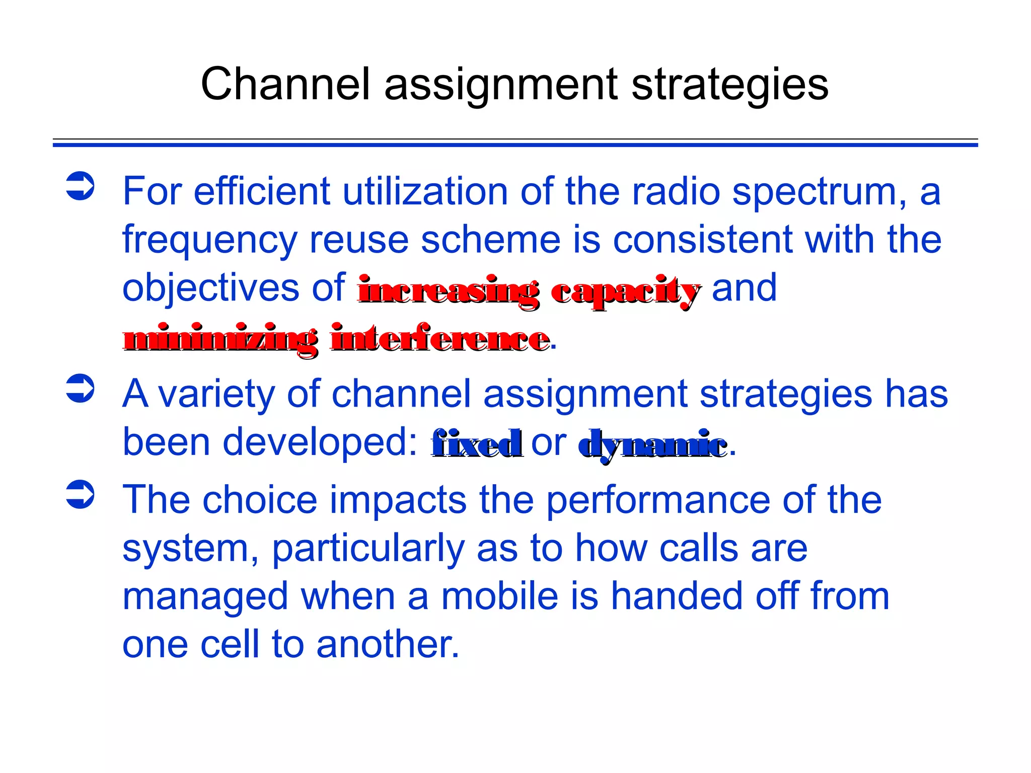 Channel assignment strategies | PPT