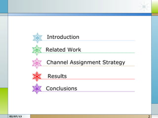 Channel assignment strategies | PPT