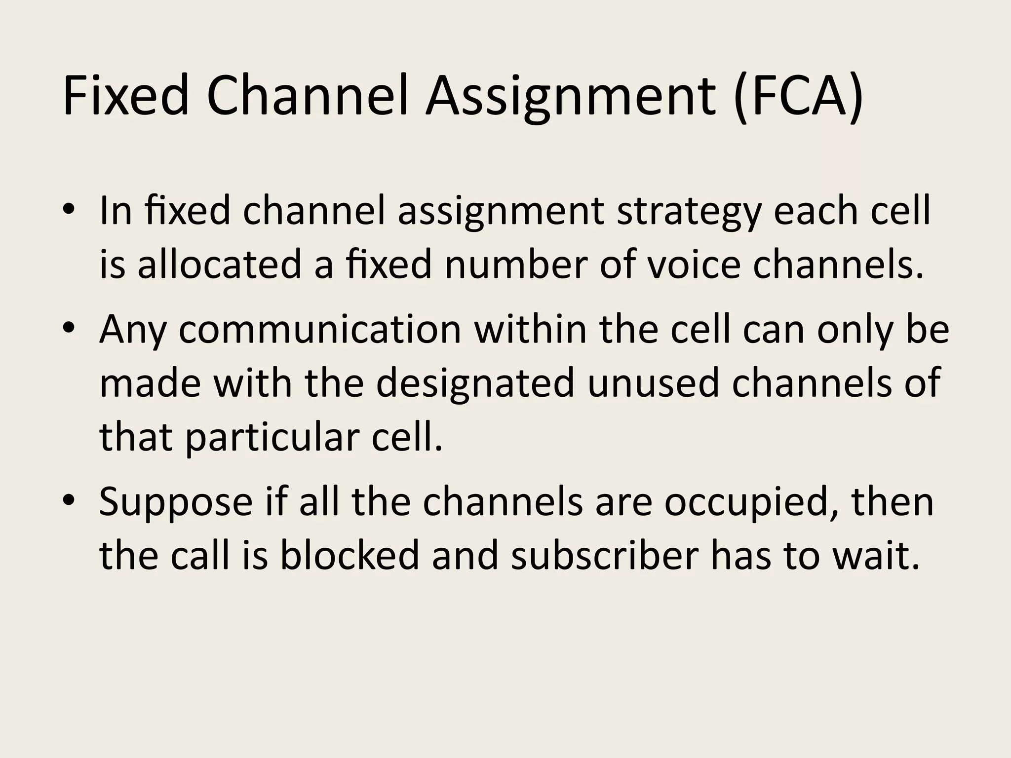 Channel assignment strategies | PPTX