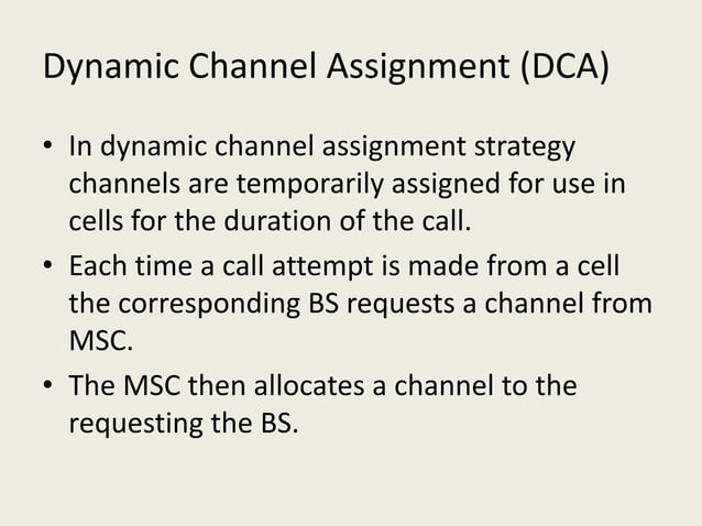Channel assignment strategies | PPTX