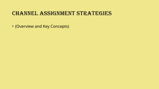 Channel AssignmentInstalling Visual stud | PPT